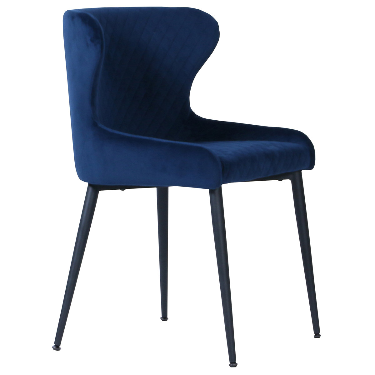 Ebern Designs Curved Dining Chair in Velvet | Wayfair.co.uk