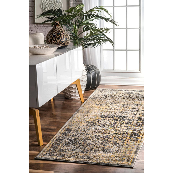 Charlton Home® Dolezal Gold Area Rug & Reviews | Wayfair