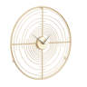 Everly Quinn Metal Open Frame Swirl Decorative Gold Wall Clock ...