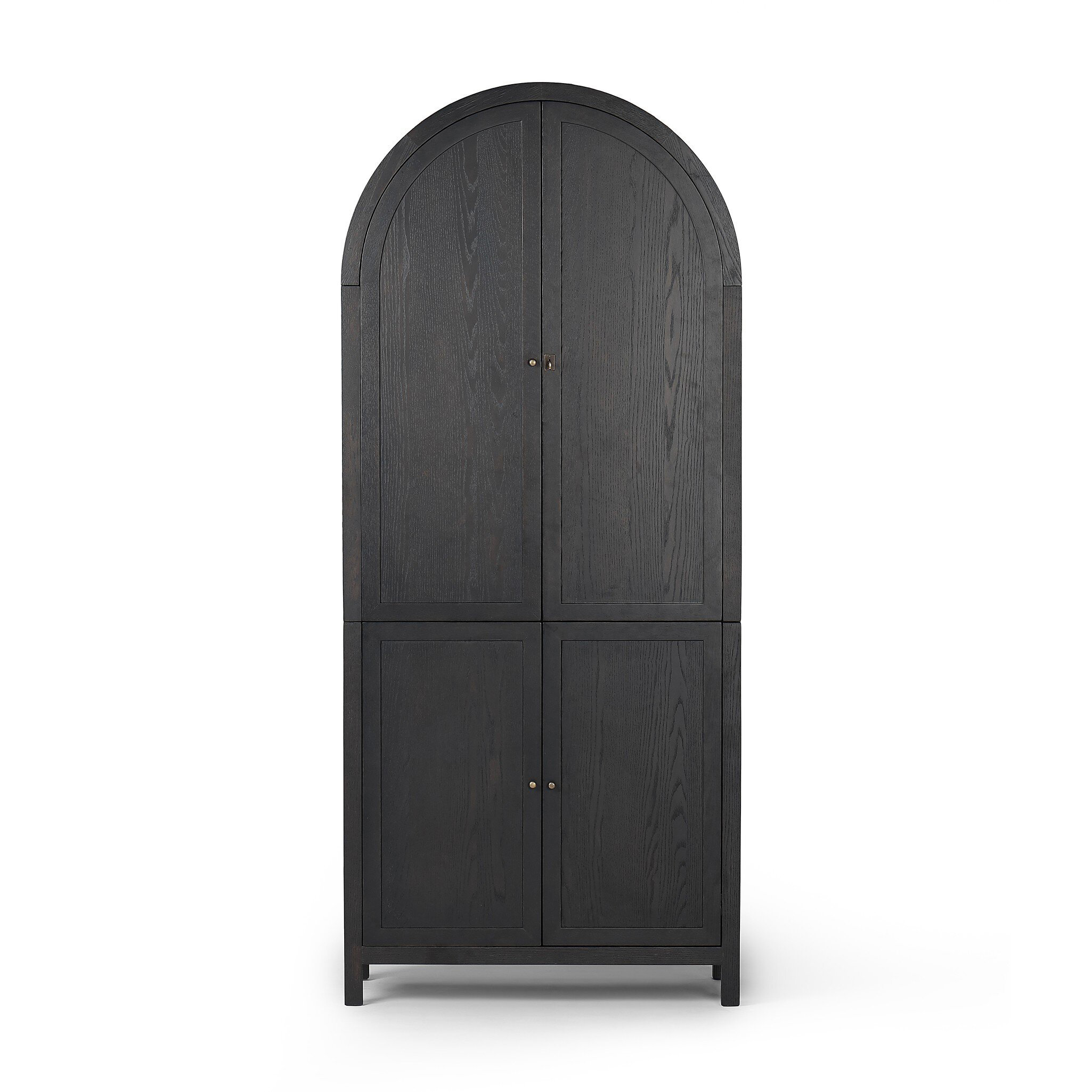 Four Hands Darts Cabinet-Distressed Black Oak | Perigold