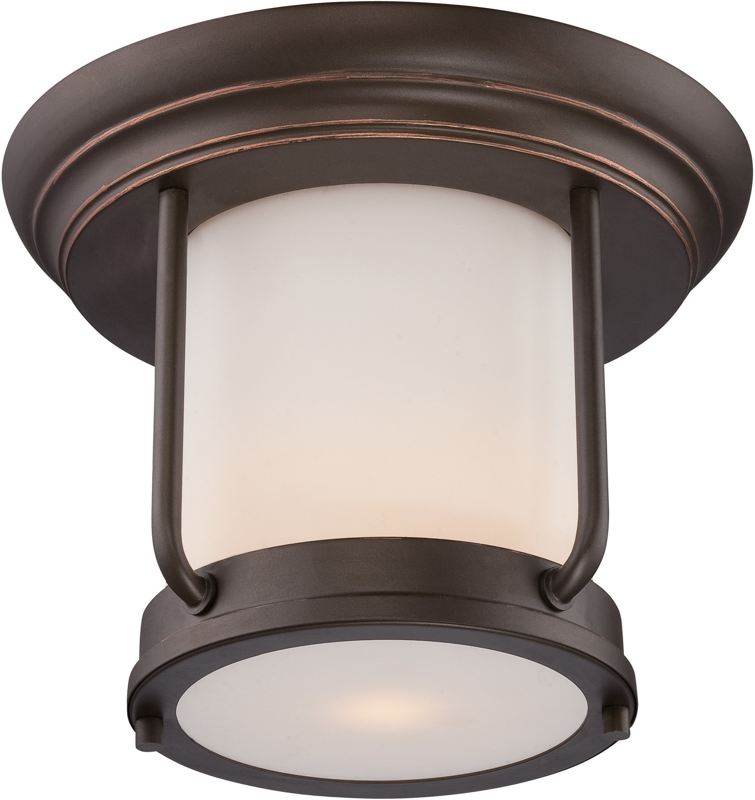 Breakwater Bay Tindall Mahogany Bronze 1 - Bulb Outdoor Flush Mount ...