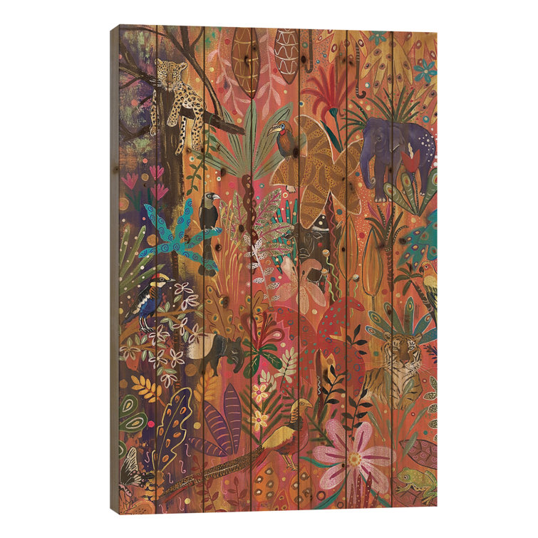 Bay Isle Home Welcome To Paradise On Wood by Magali Modoux Print | Wayfair