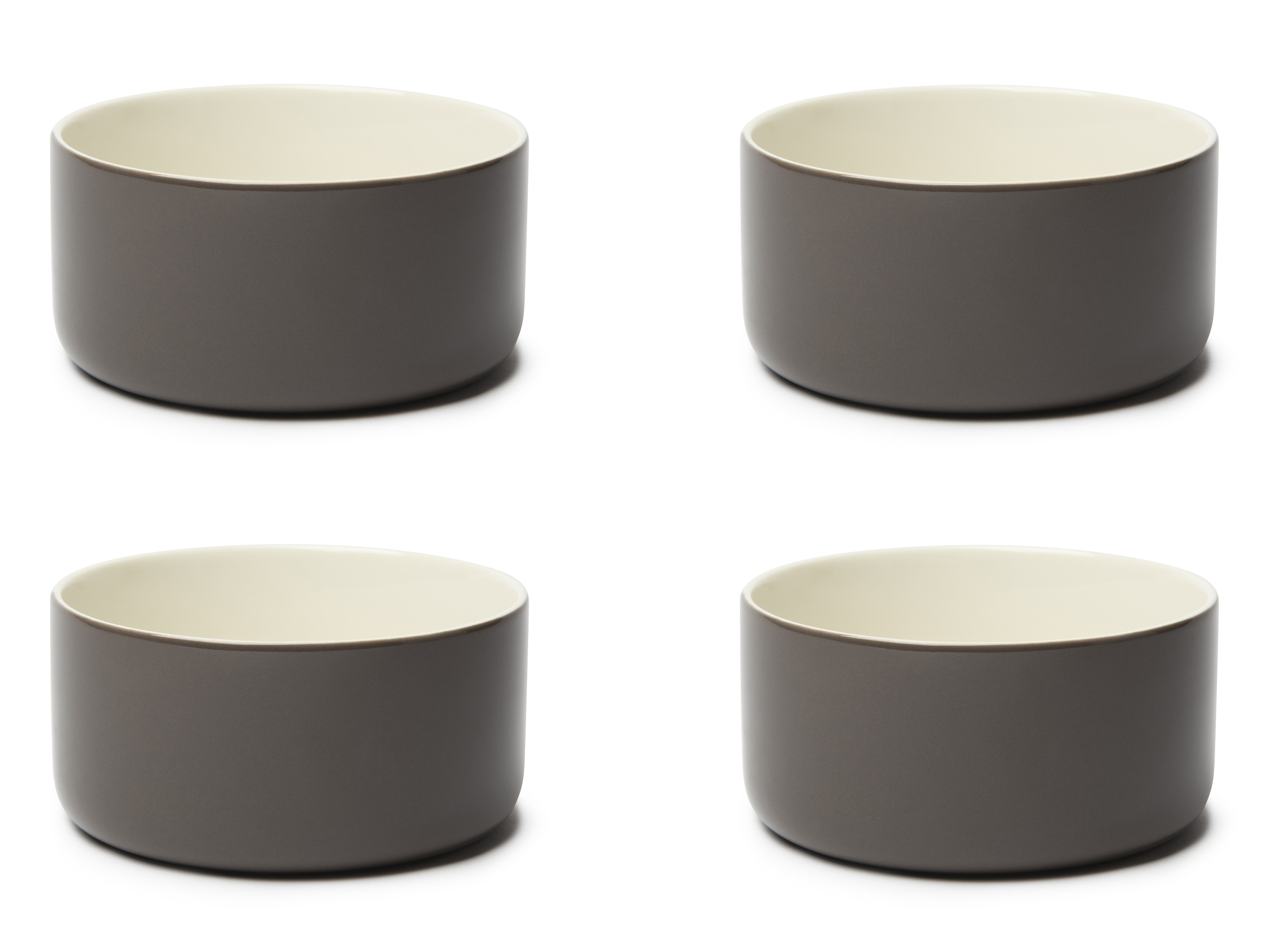Excelsa set of 4 bowls Nordic Trendy porcelain 13x6,5x13 cm red ...