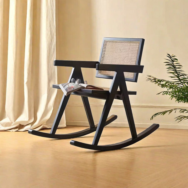 ChairVogue Nordic Solid Wood Rocking Chair Home Retro Casual Rocking ...