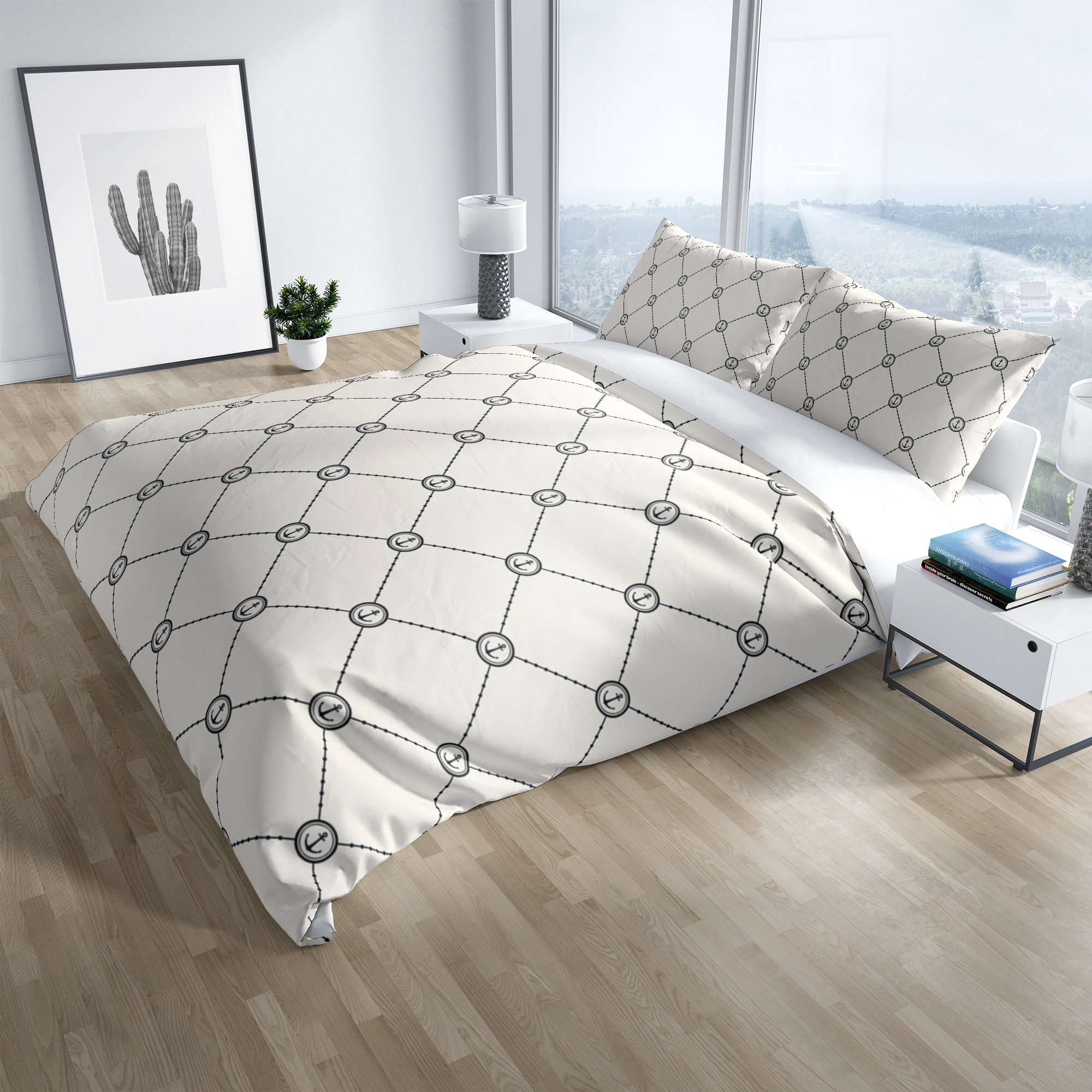 KAVKA DESIGNS Housse de couette Anchors Anchor Geo - Wayfair Canada