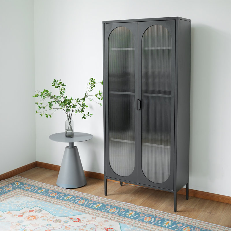 Latitude Run® Emaje 31.5'' Wide 4 - Shelf Storage Cabinet | Wayfair