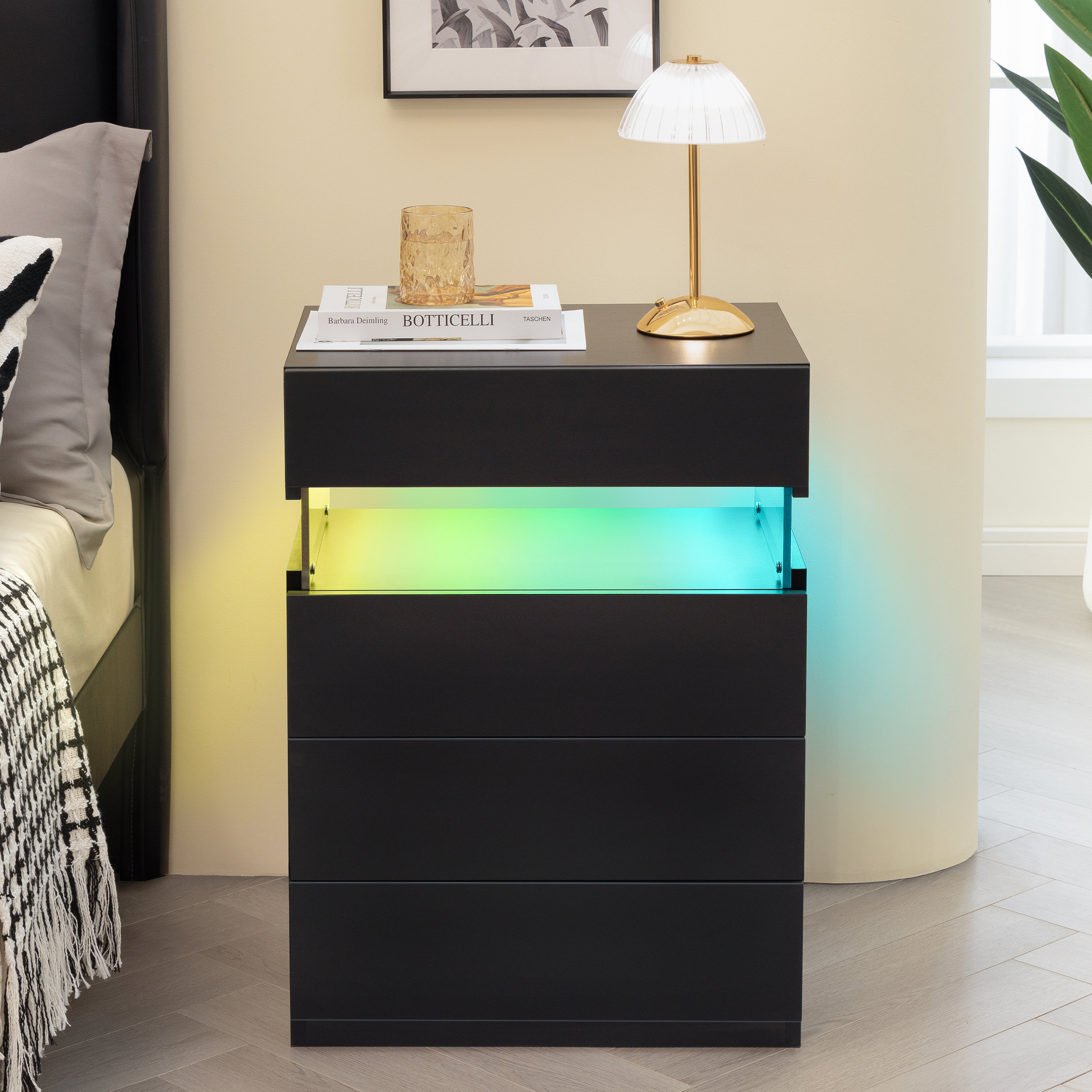 Wrought Studio™ Kujan 4 - Drawers Nightstand | Wayfair