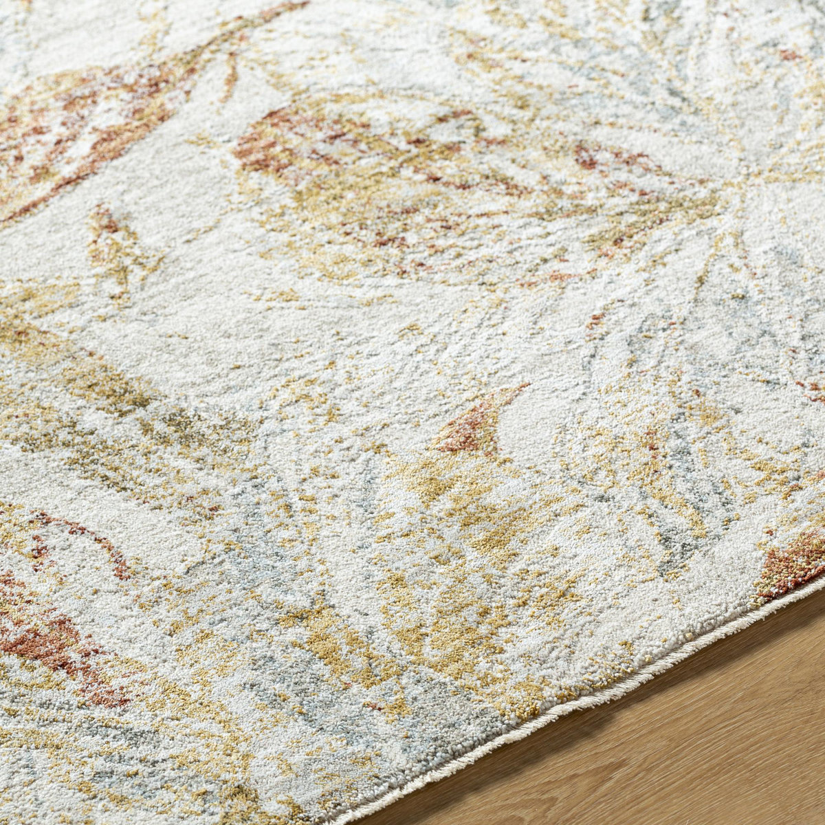 Wildon Home® Zelie Medium Brown/Rust Area Rug | Wayfair