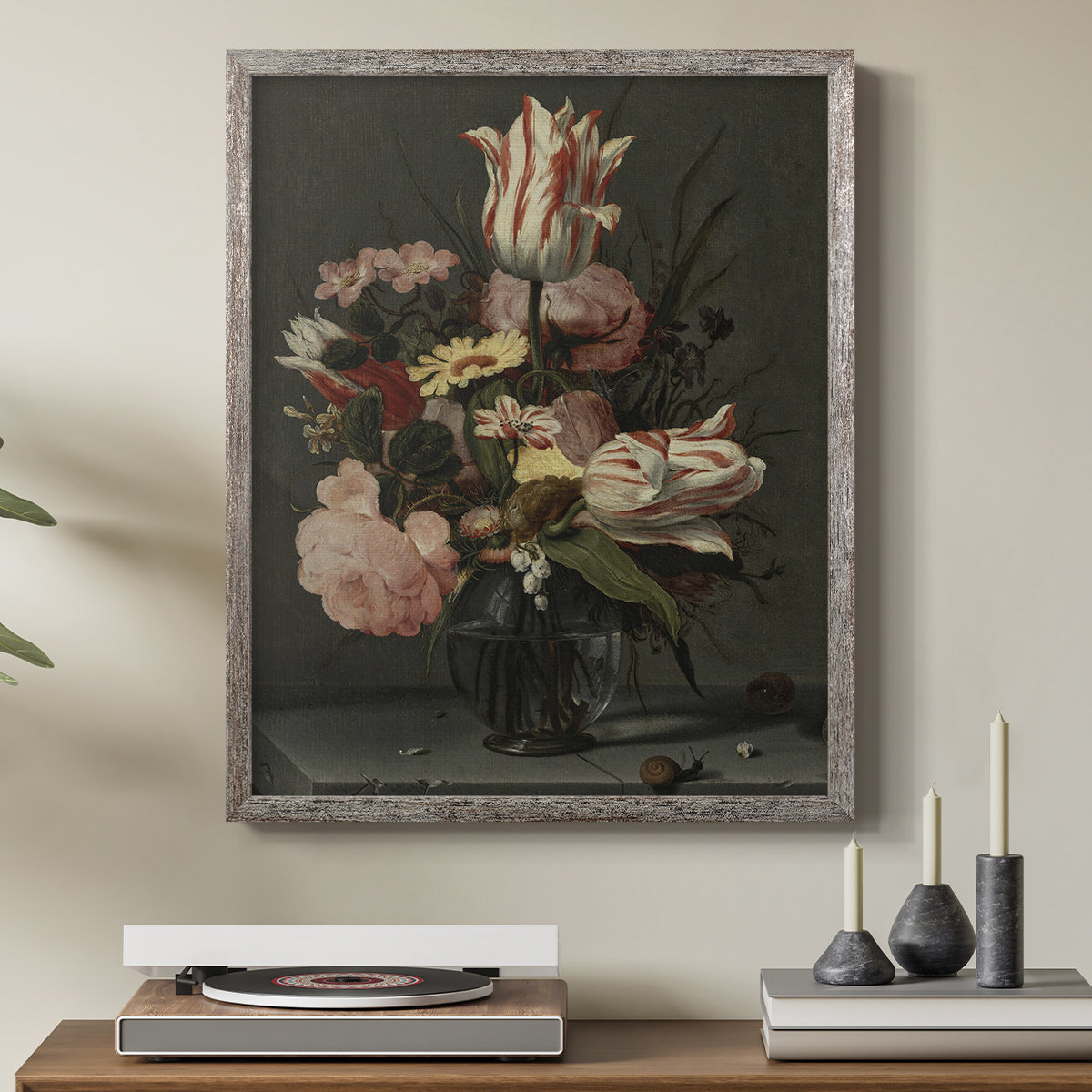 Winston Porter Vintage Floral Print CCCLI Framed Print - Solid Wood ...