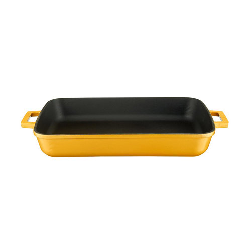 LAVA CAST IRON LAVA Enameled Cast Iron Rectangle Roasting Pan | Wayfair
