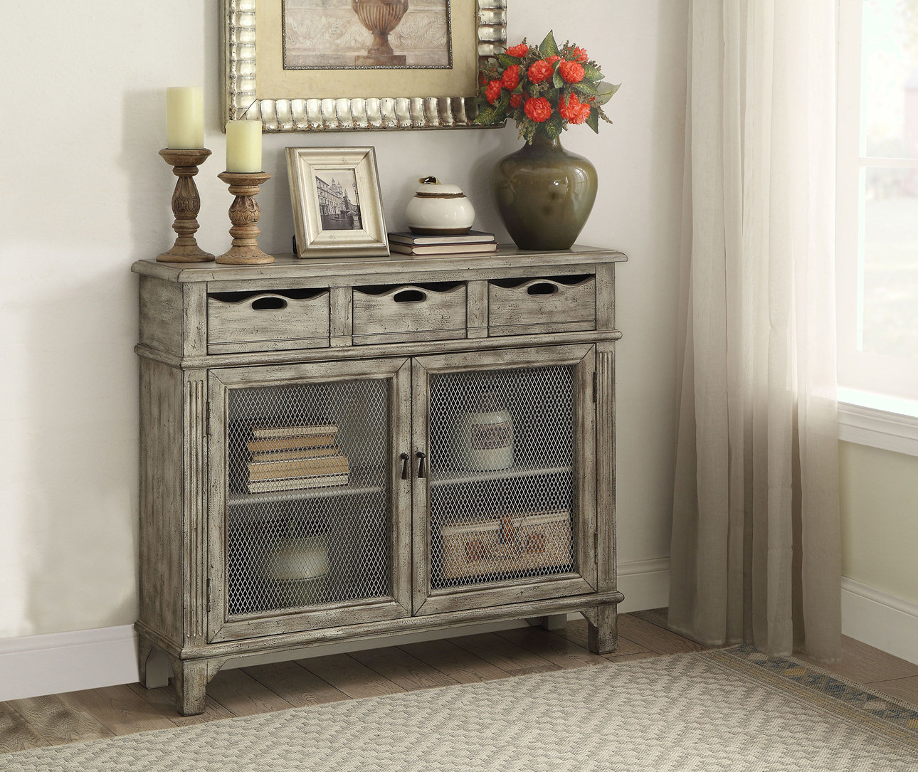 Rosalind Wheeler Rectangular Console w/2 Doors | Wayfair