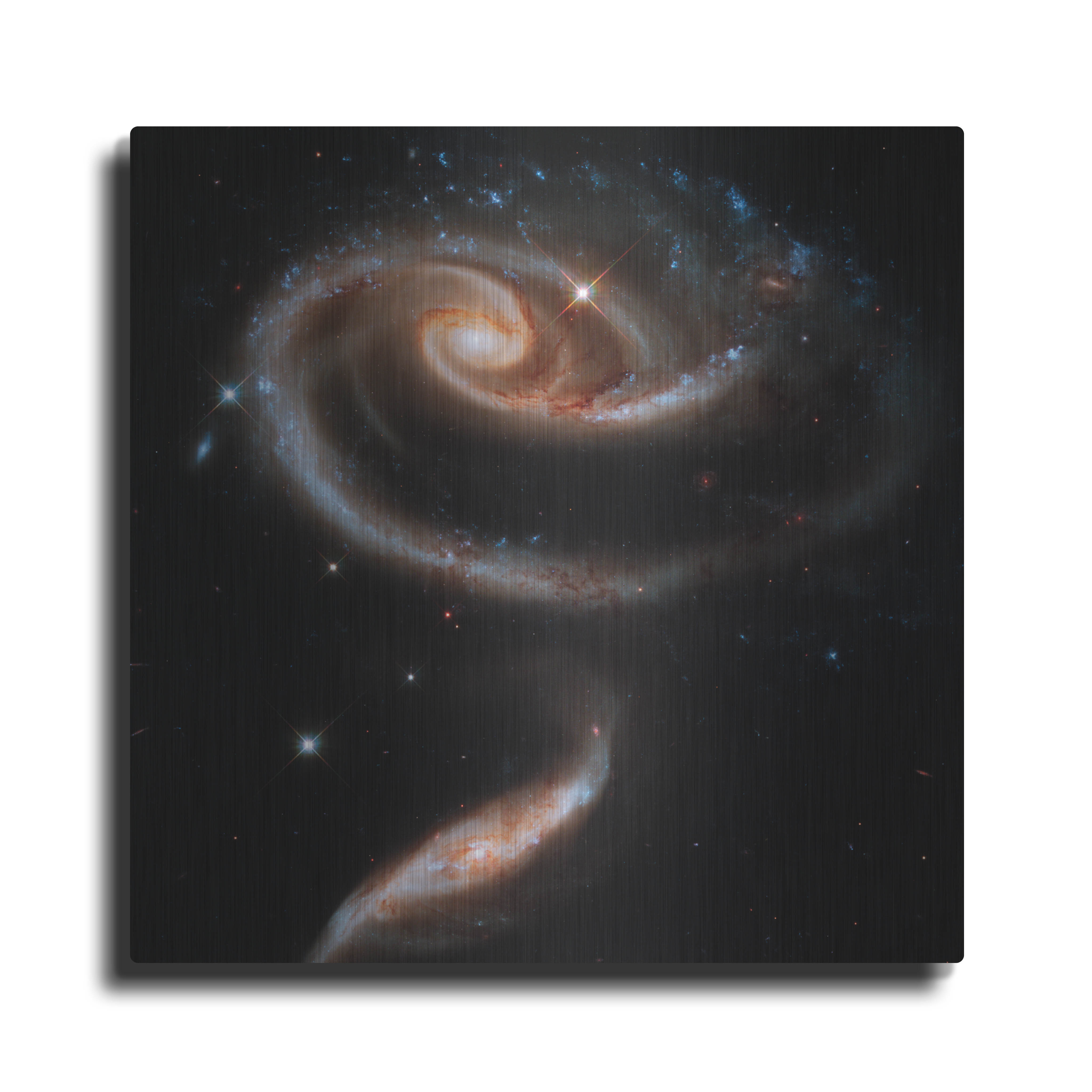 Ebern Designs 'Interacting Galaxies Arp 273' by NASA's Hubble Space Telescope Metal Wall Art ...