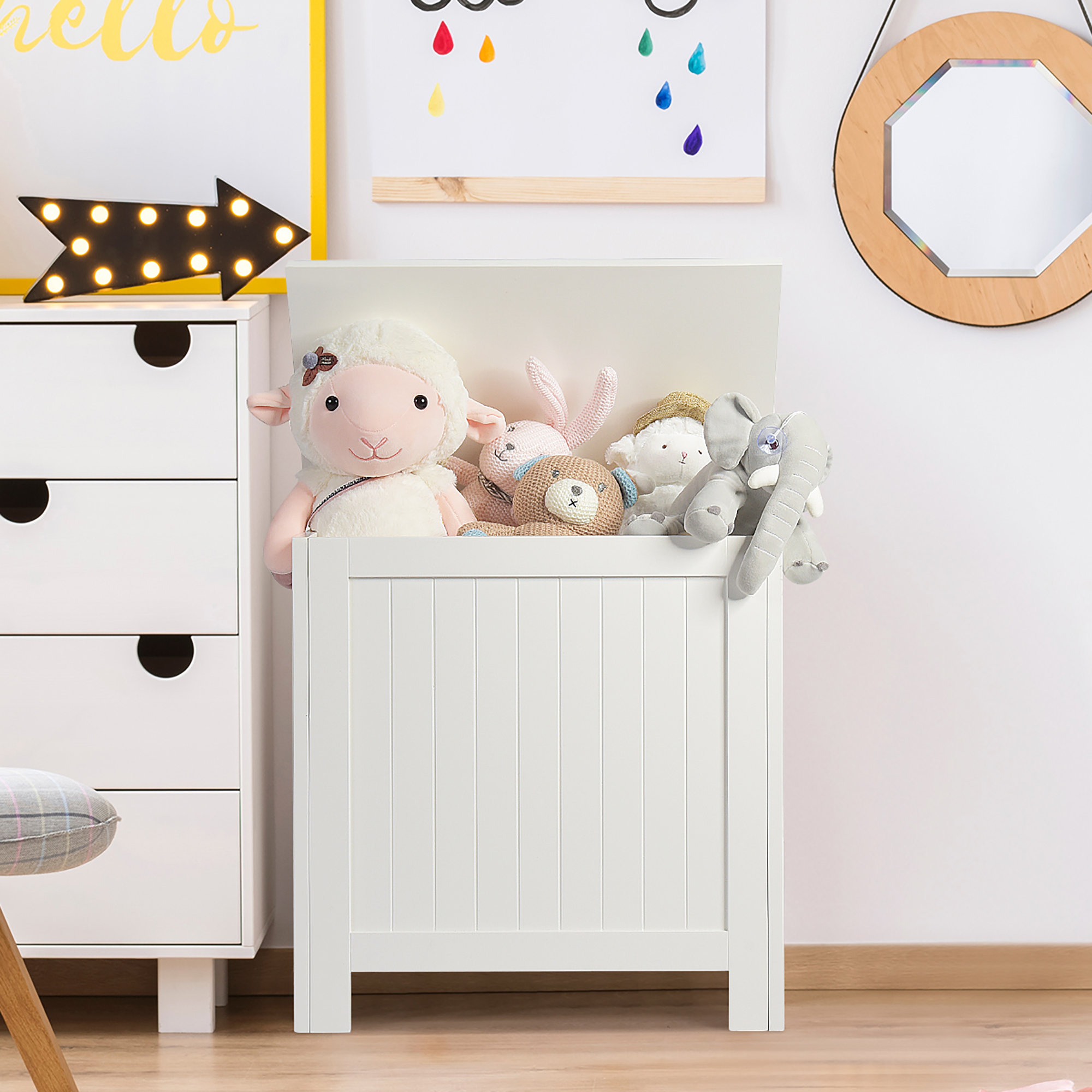 Sunside Sails Wooden Toy Box & Reviews | Wayfair