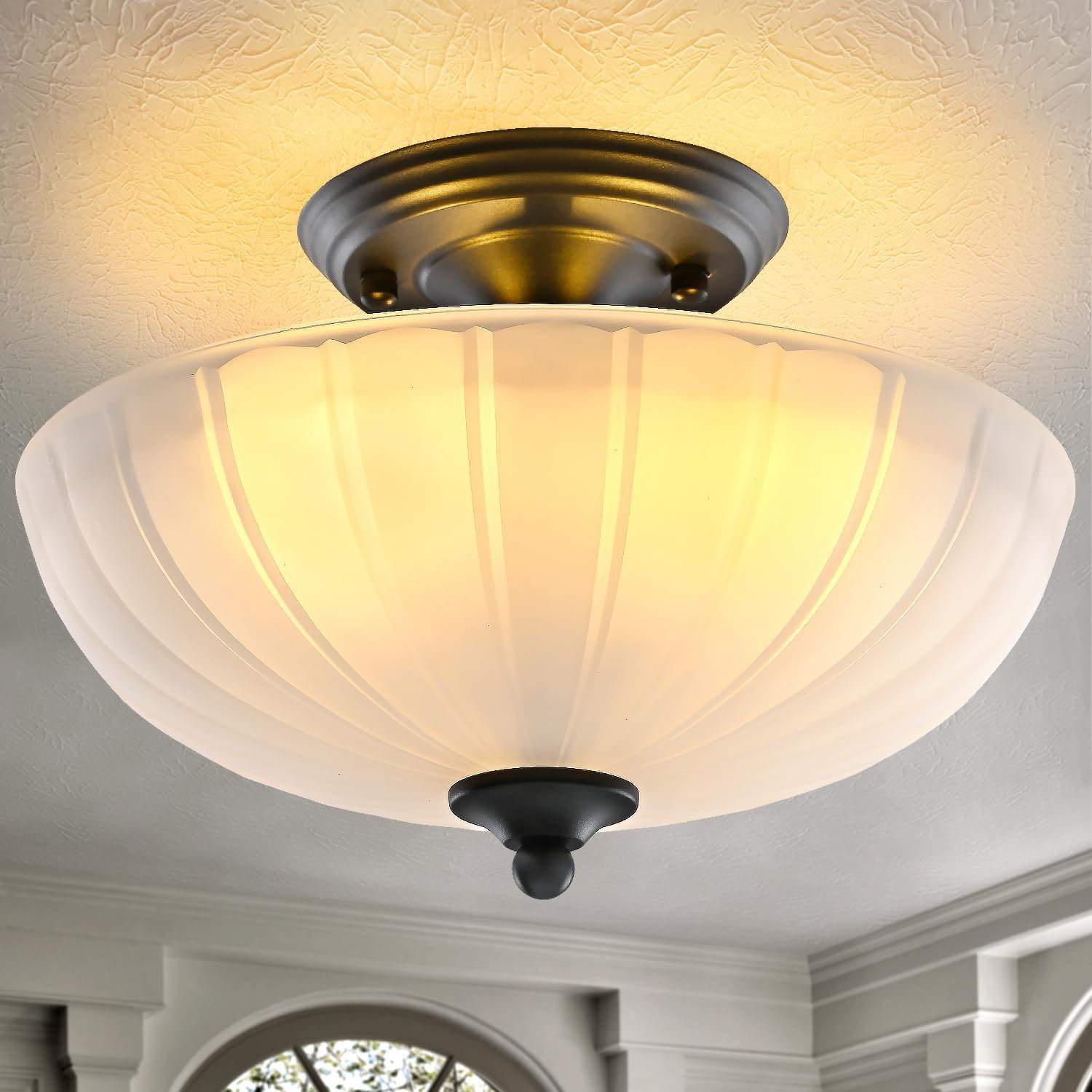 House of Hampton® Semi Embedded Ceiling Light | Wayfair