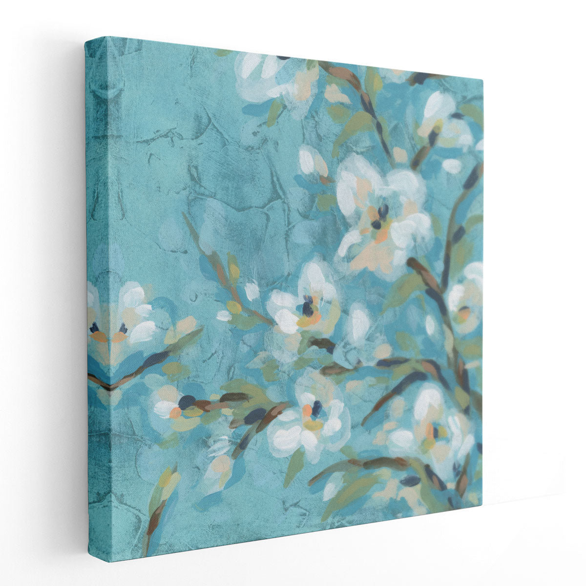 Latitude Run® Blue Fresco Branch II - Canvas Print Wall Art | Wayfair