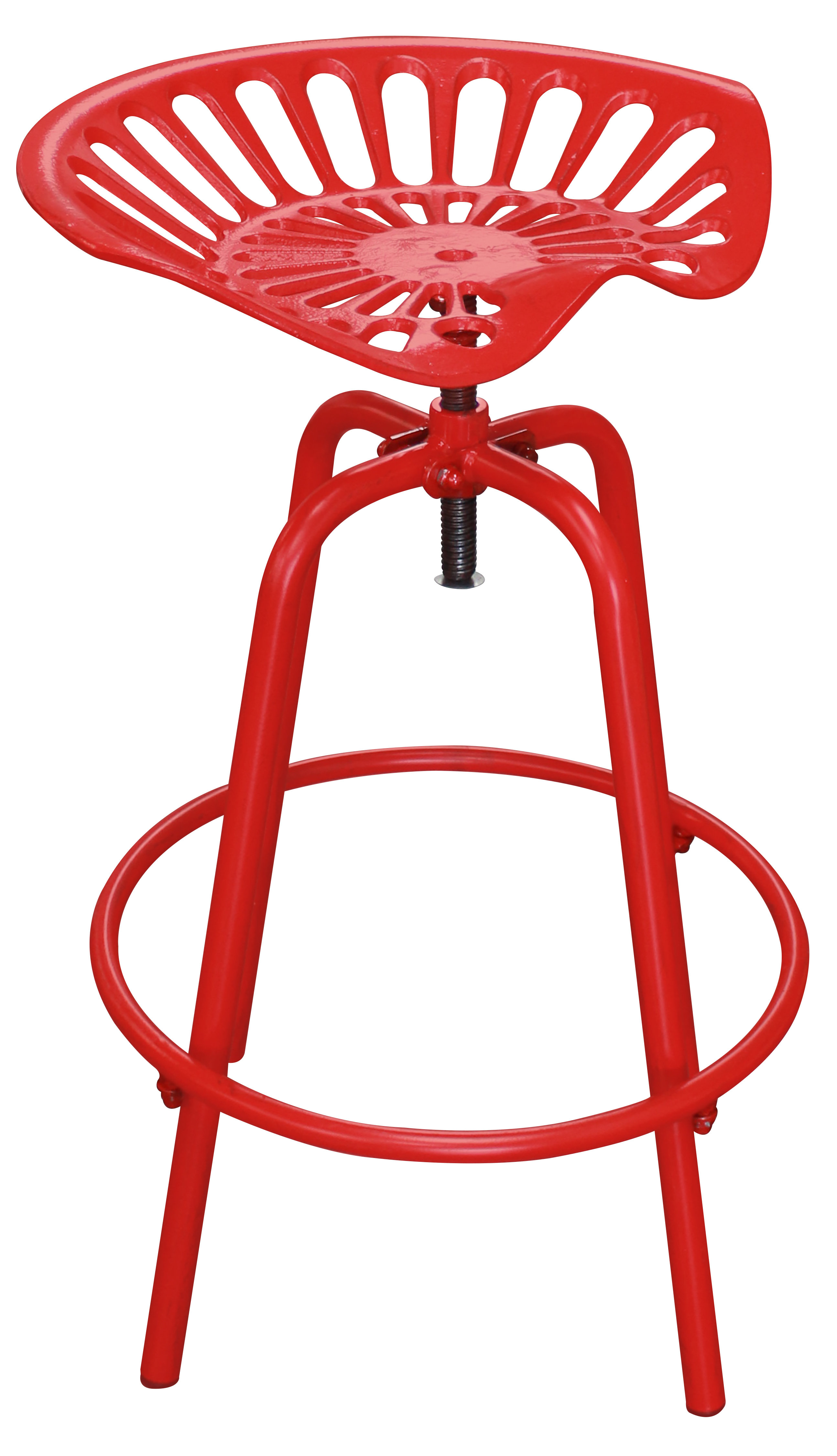 Lark Manor Red Tractor Seat Swivel Stool - Wayfair Canada