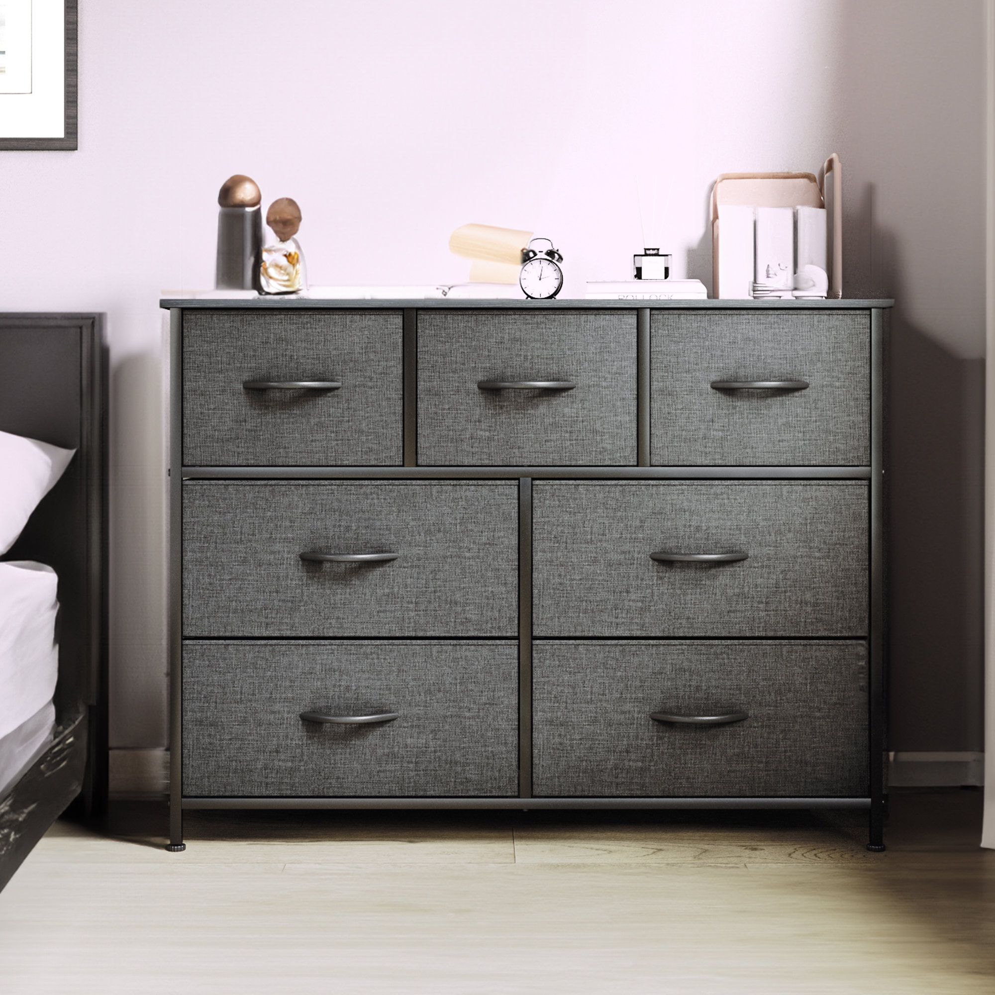 Ebern Designs Commode double 7 tiroirs Suzzie et Commentaires - Wayfair ...