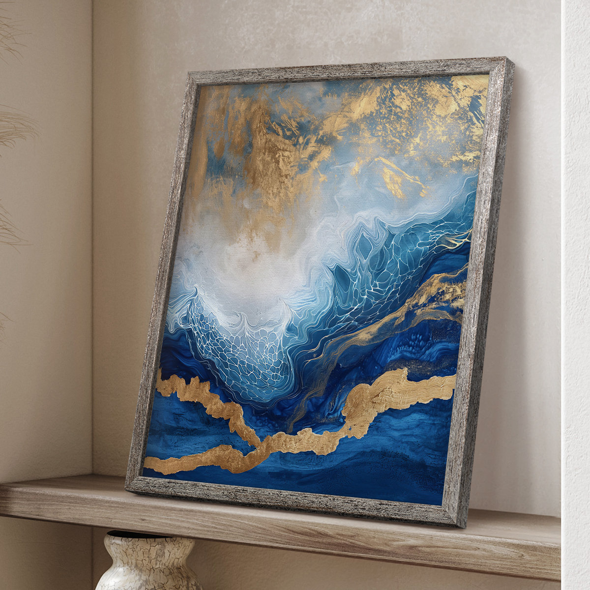Everly Quinn ABSTRACT Series CDXIX Framed Print - Solid Wood | Wayfair