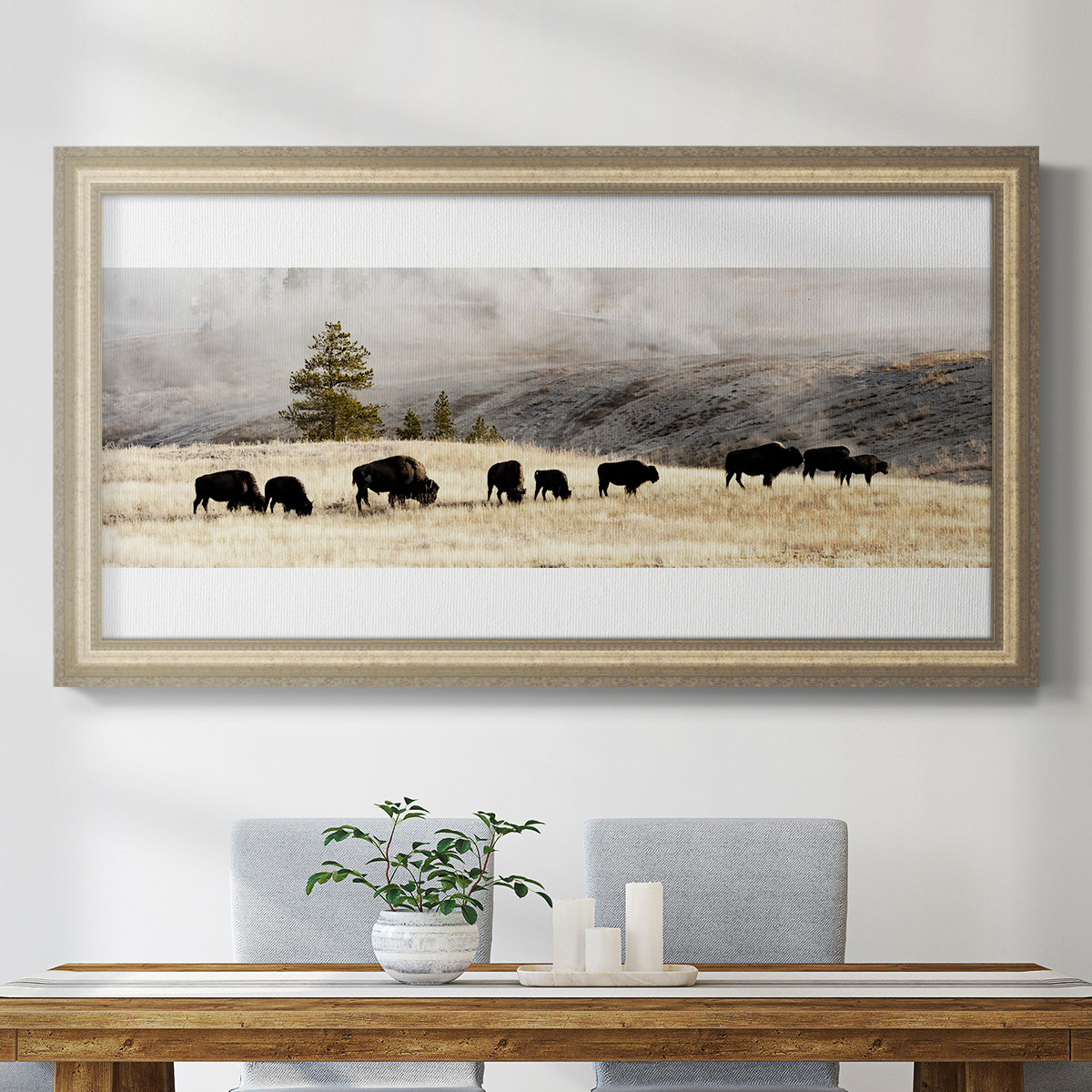 Union Rustic Heading Home Premium Framed Canvas- Ready To Hang ...