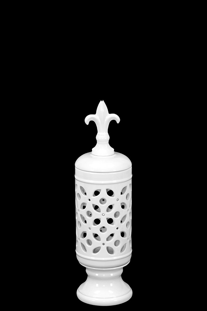 Urban Trends White Ceramic Urn with Lid | Wayfair