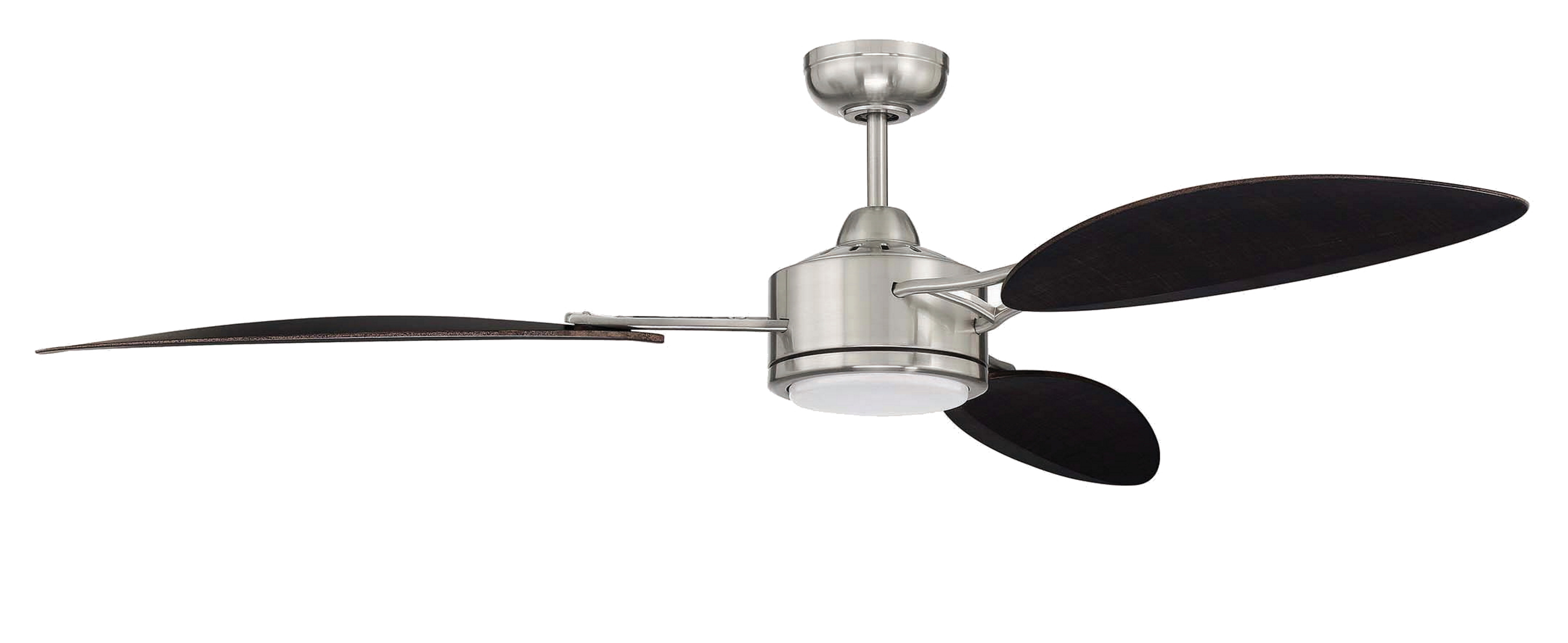 Brayden Studio 64" Amdi 3 - Blade LED Smart Propeller Ceiling Fan with ...
