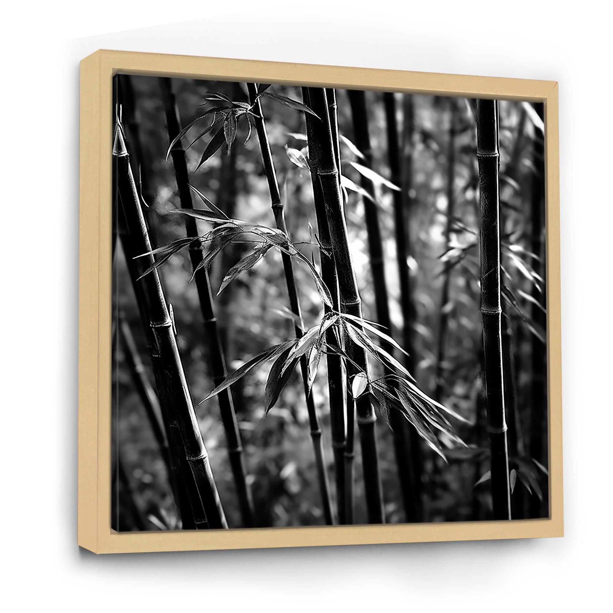 Design Art Monochrome Bamboo Forest I - Bamboo Canvas Prints_106665 ...