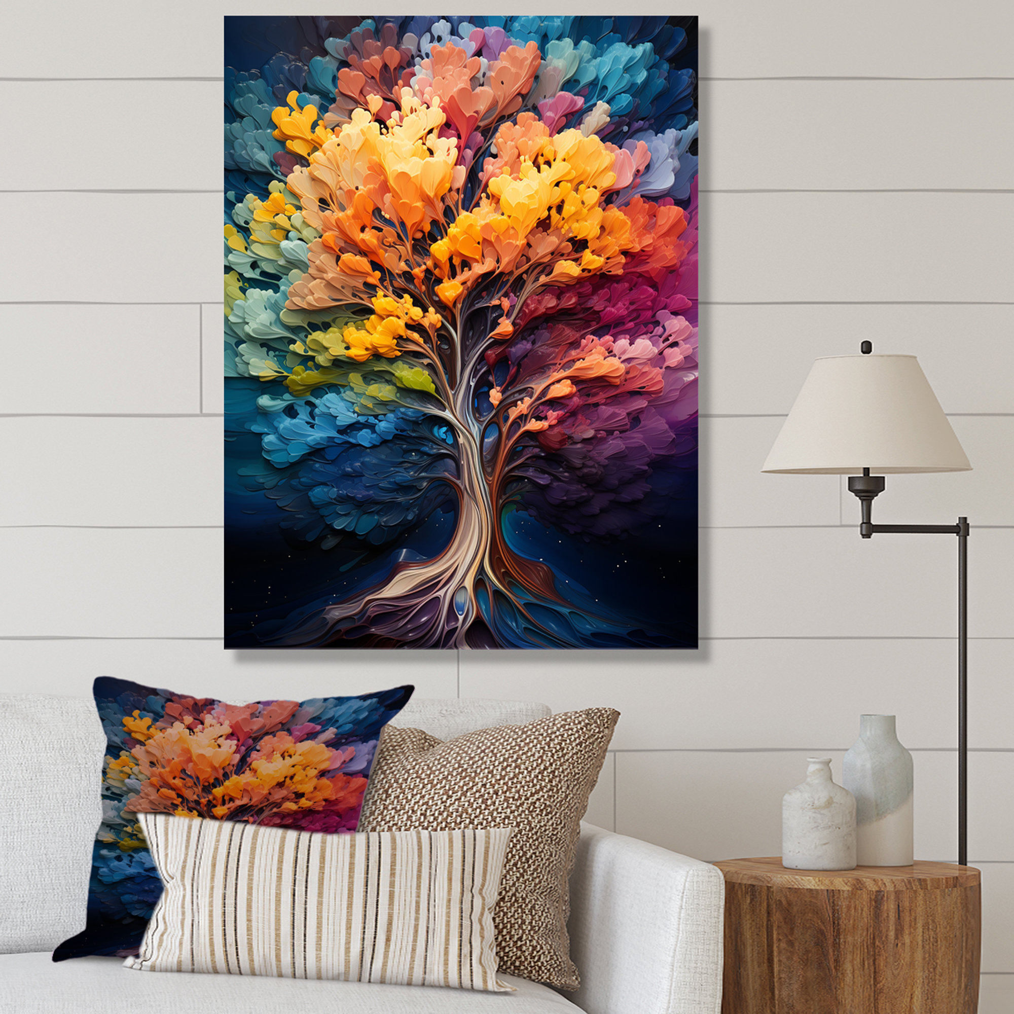 Winston Porter Redwood Trees Burst With A Rainbow Of Colour I - Tree ...