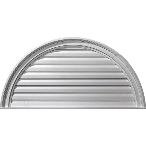 Ekena Millwork Half Round Gable Vent Louver, Non-Functional | Wayfair