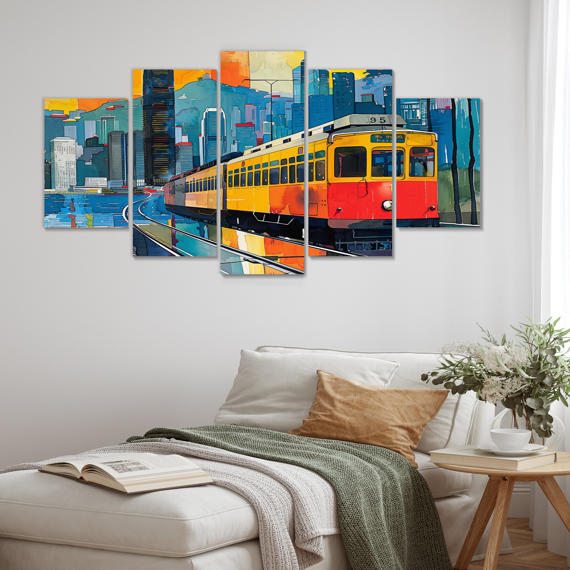 Williston Forge Train To Hong Kong Pop Art II - Hong Kong Wall Art Set ...