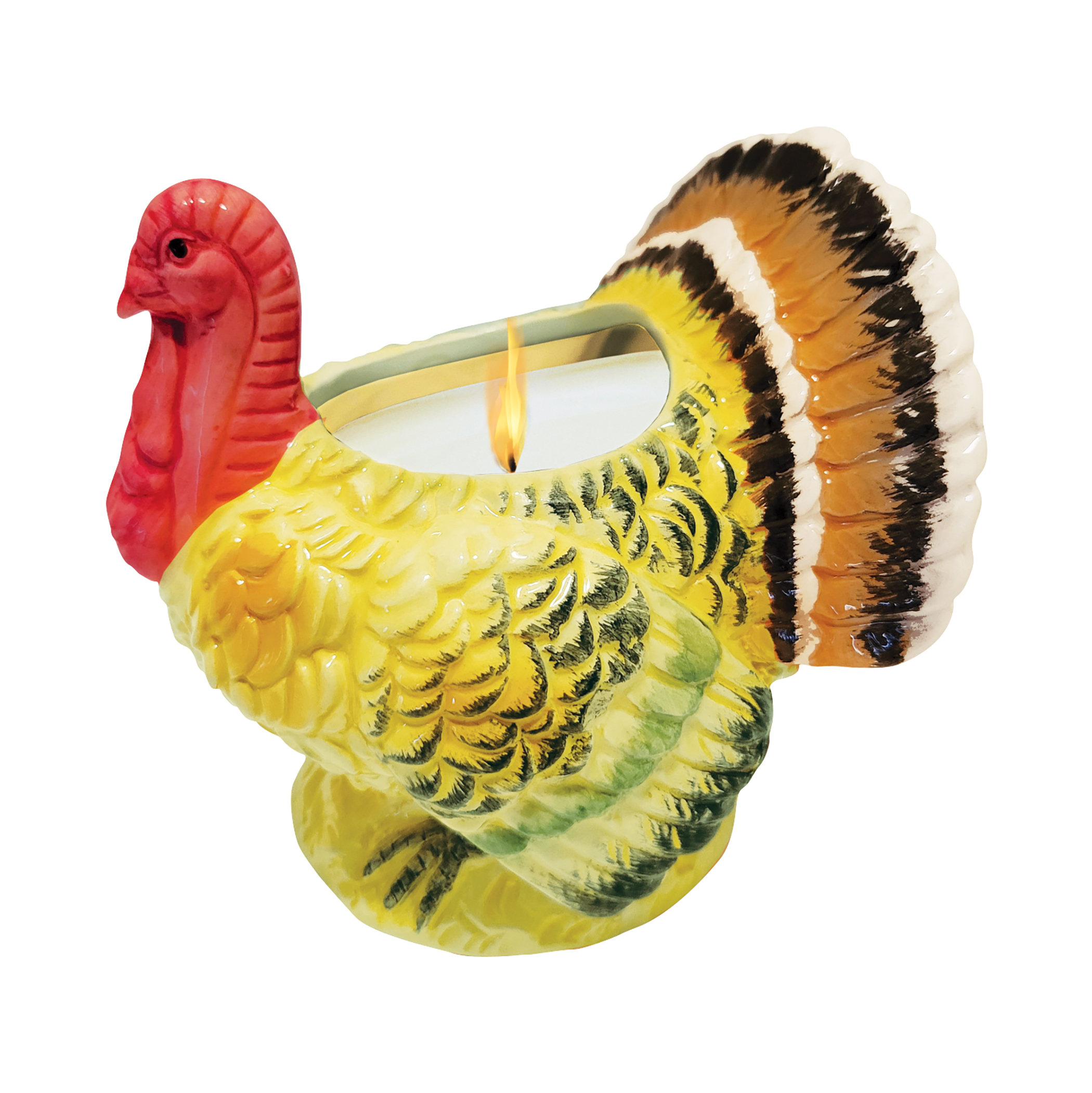 The Holiday Aisle® Pumpkin Pie Scented Novelty Candle with Ceramic ...