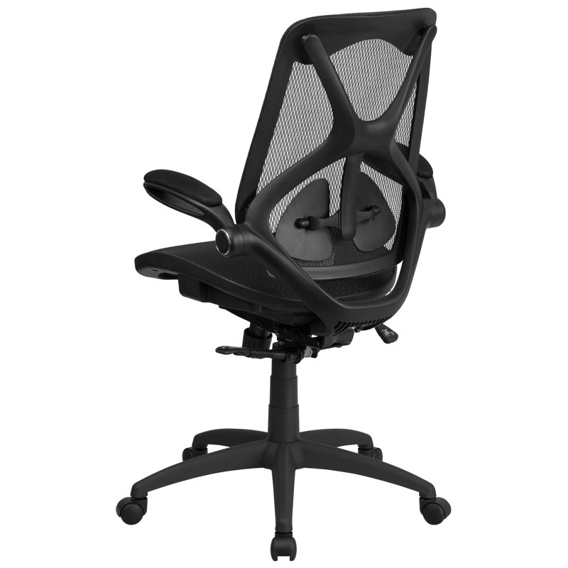 Flash Furniture High Back Mesh Ergonomic Office Chair-Adjustable Lumbar ...