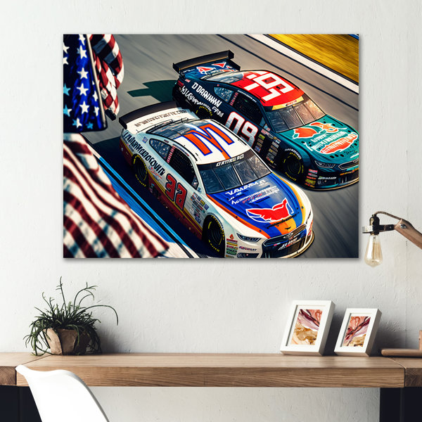 Latitude Run® " Stock Car Racing Last Lap VI " on Metal - Wayfair Canada