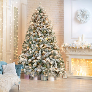 Regular (Full) Pre-Lit Christmas Trees You'll Love | Wayfair