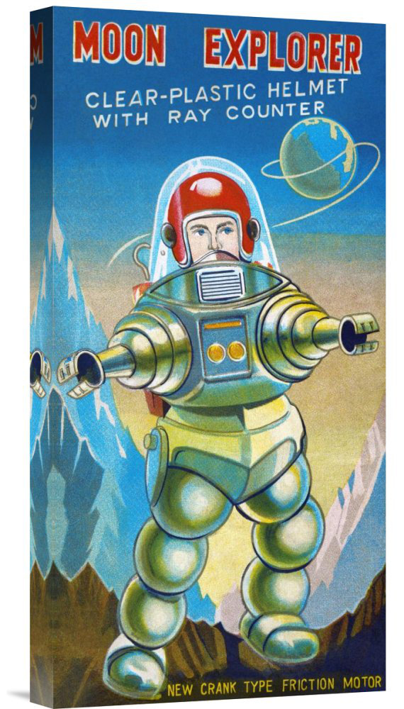 Global Gallery 'Moon Explorer' by Retrobot Vintage Advertisement on ...
