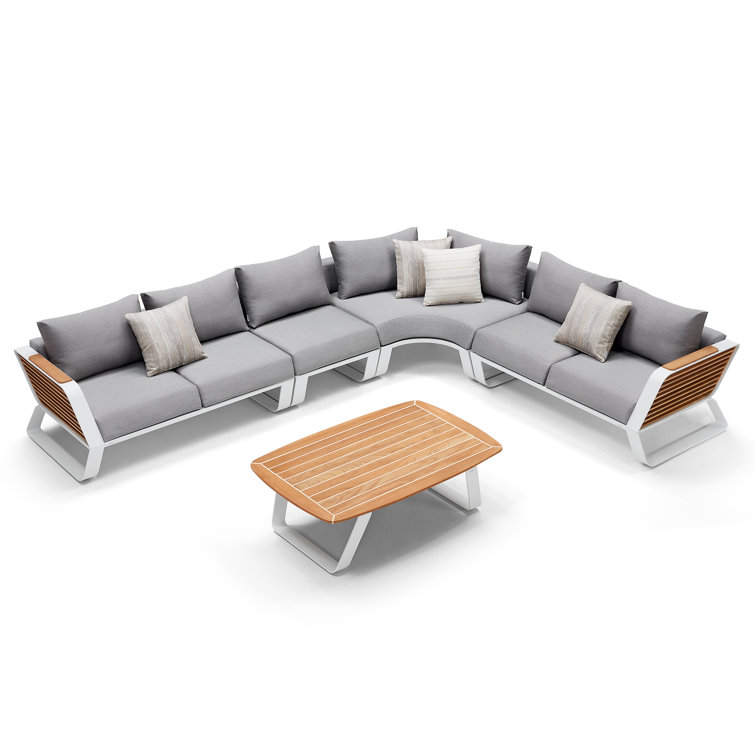 HIGOLD Wing Outdoor 3 - Piece Teak Conversation Set | Perigold