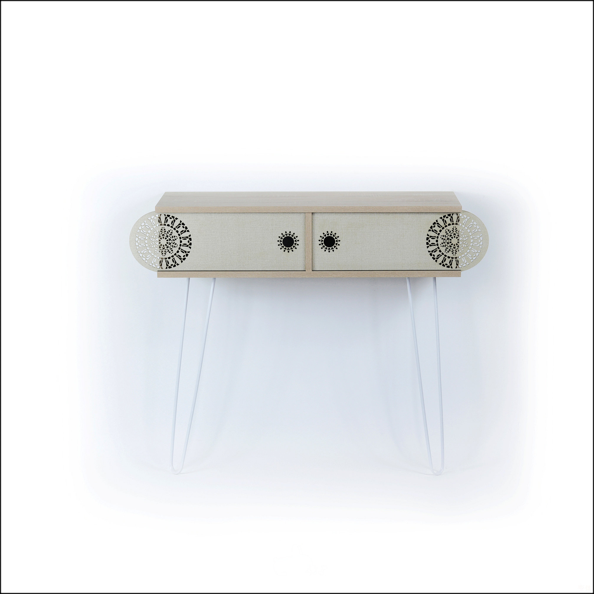 Wrought Studio™ Stunning Lora Legs Two-Tier Console Table For Stylish ...