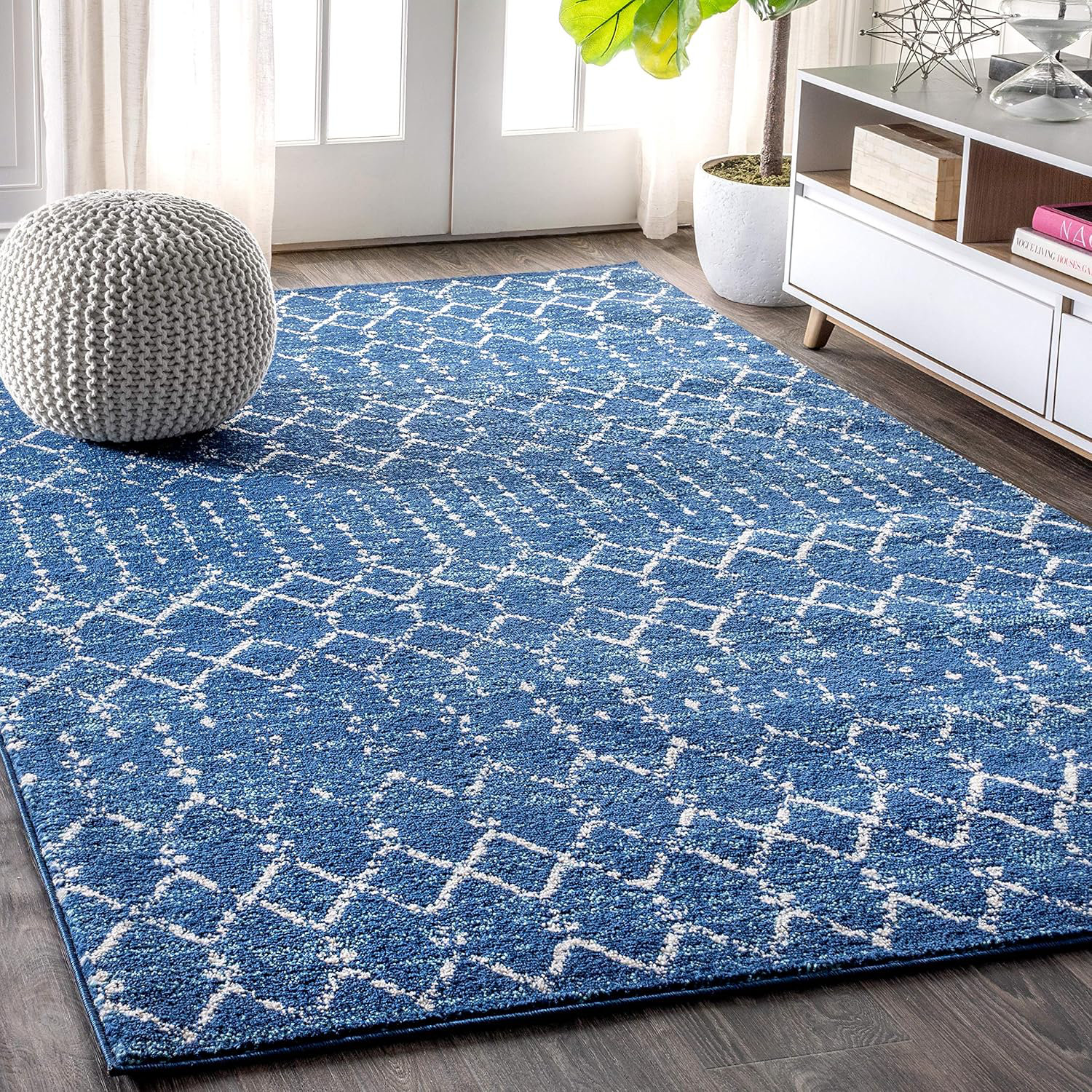 Foundry Select Moroccan Hype Boho Vintage Diamond Indoor Area-Rug ...