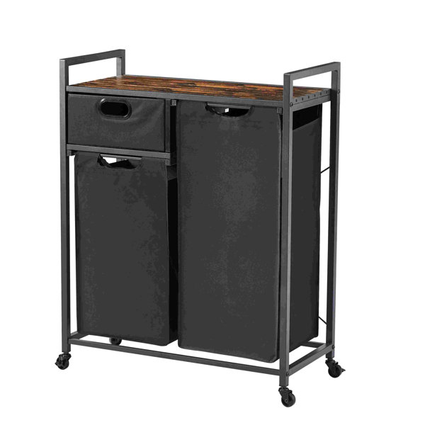 QZV Metal Laundry Cart | Wayfair