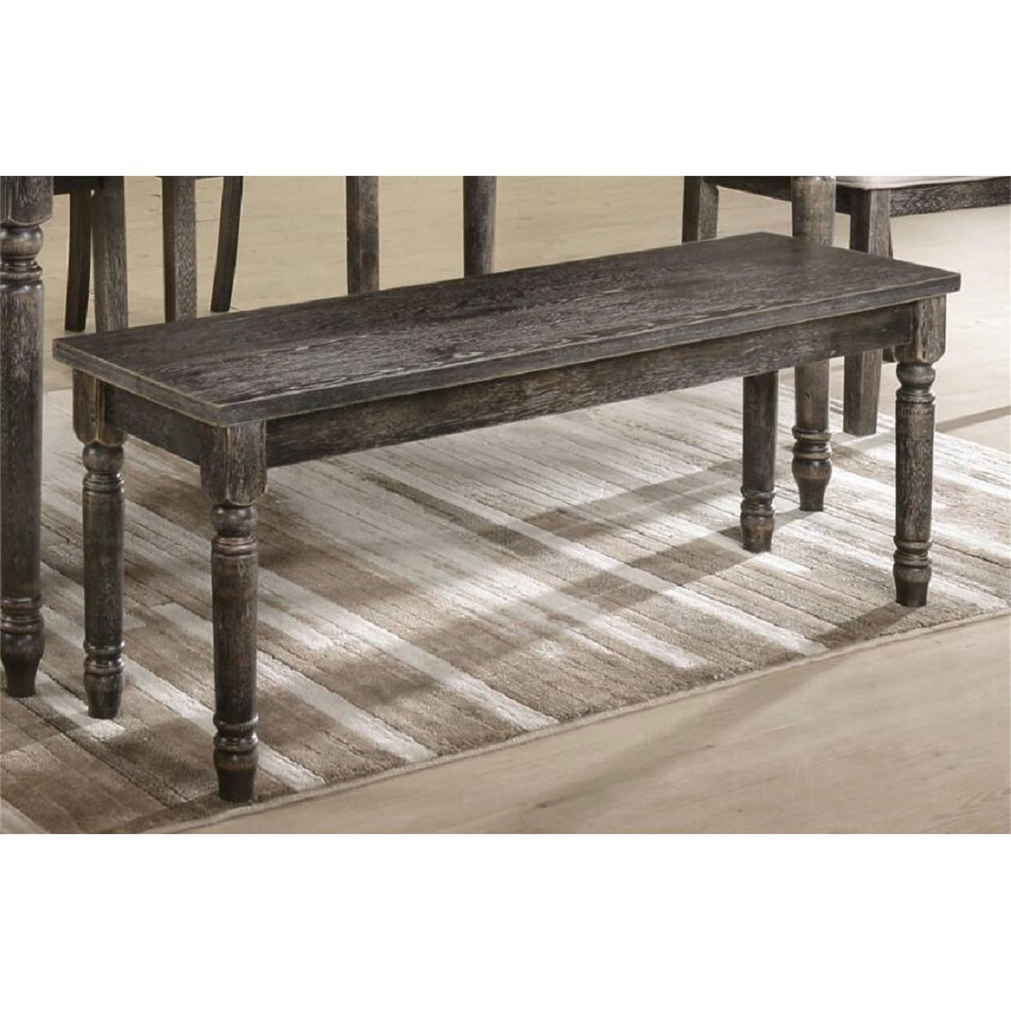 August Grove® Anease Bench, Entryway Bench with Shoe Rack, Bedroom ...