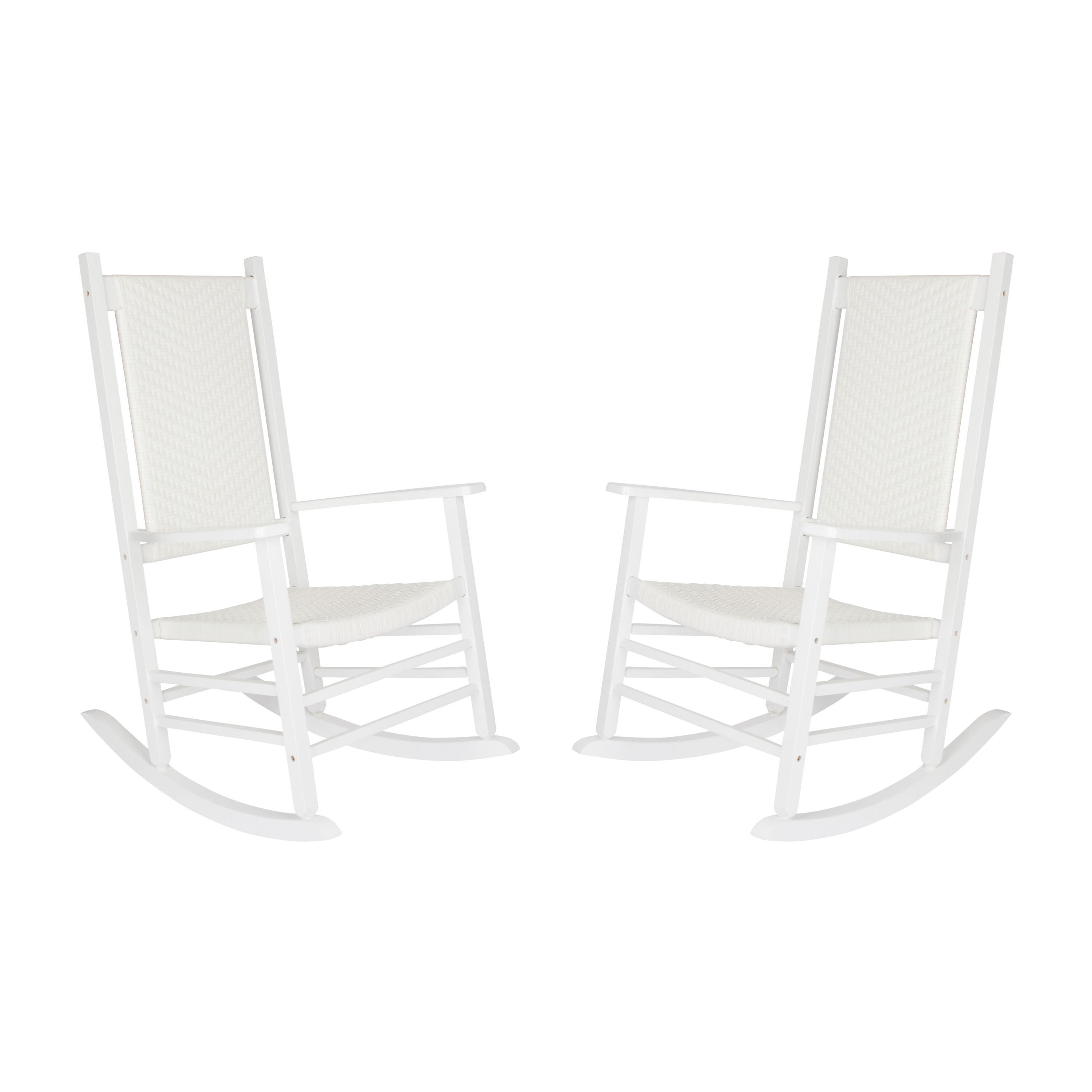 Wildon Home® Aleatha Porch Rocker with Weather-Resistant Back (Set of 2 ...