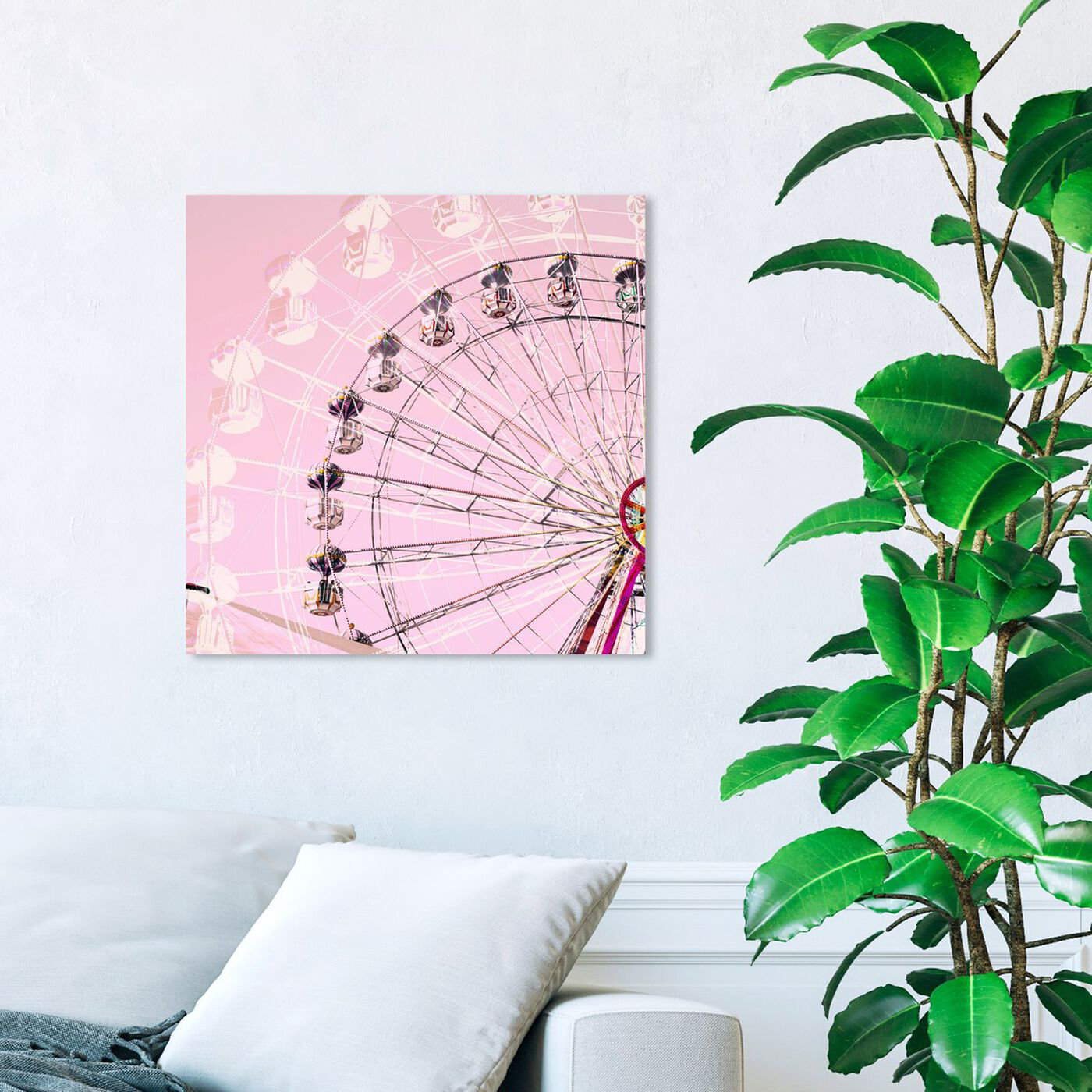 Oliver Gal Ferris Wheel Candy - Wrapped Canvas Painting | Wayfair