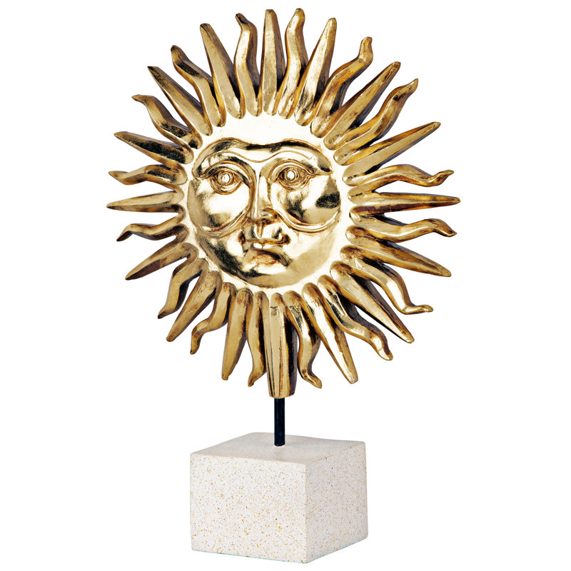 Design Toscano Golden Life Force Sun Statue Sculpture | Wayfair