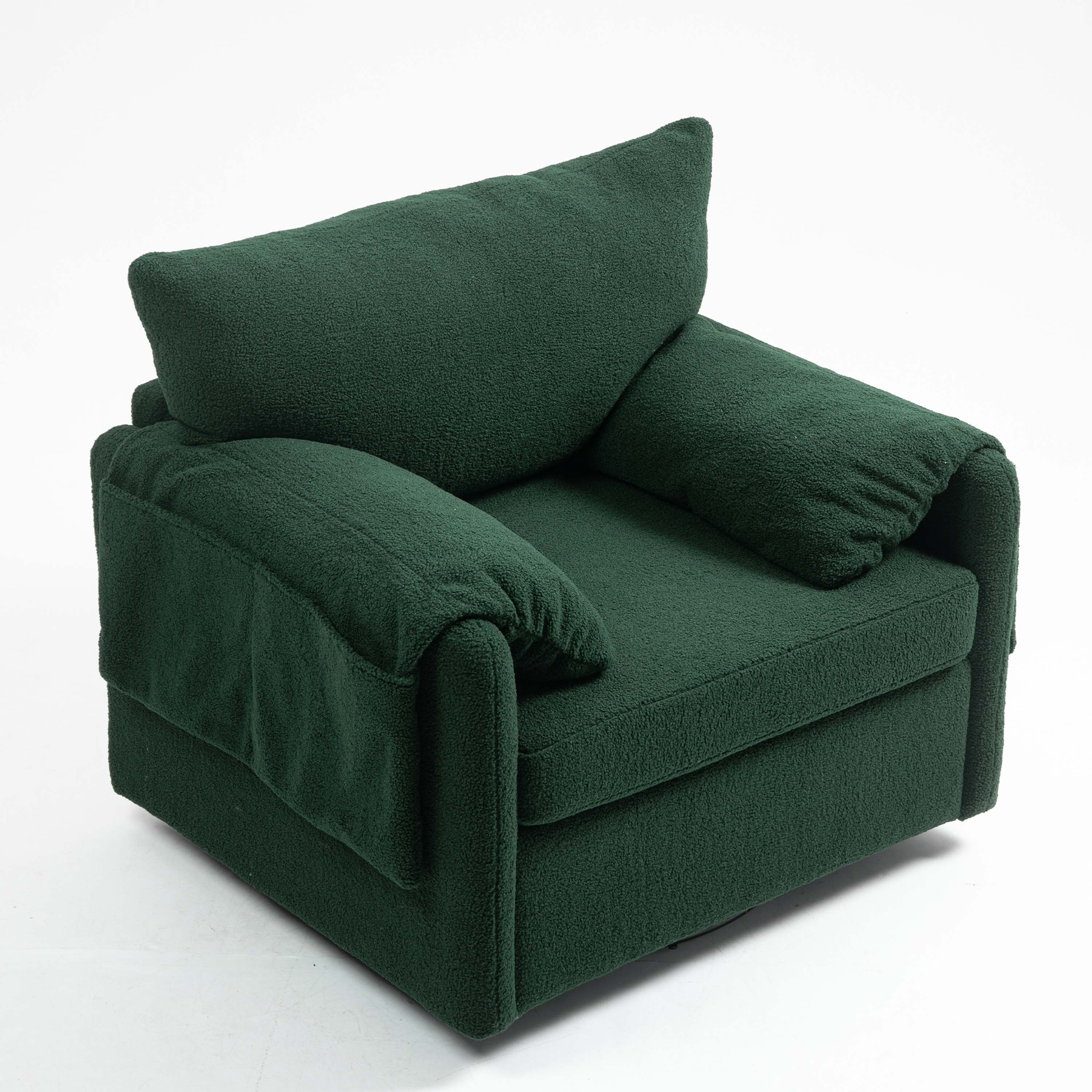 Latitude Run® Oversized Swivel Armchair | Wayfair
