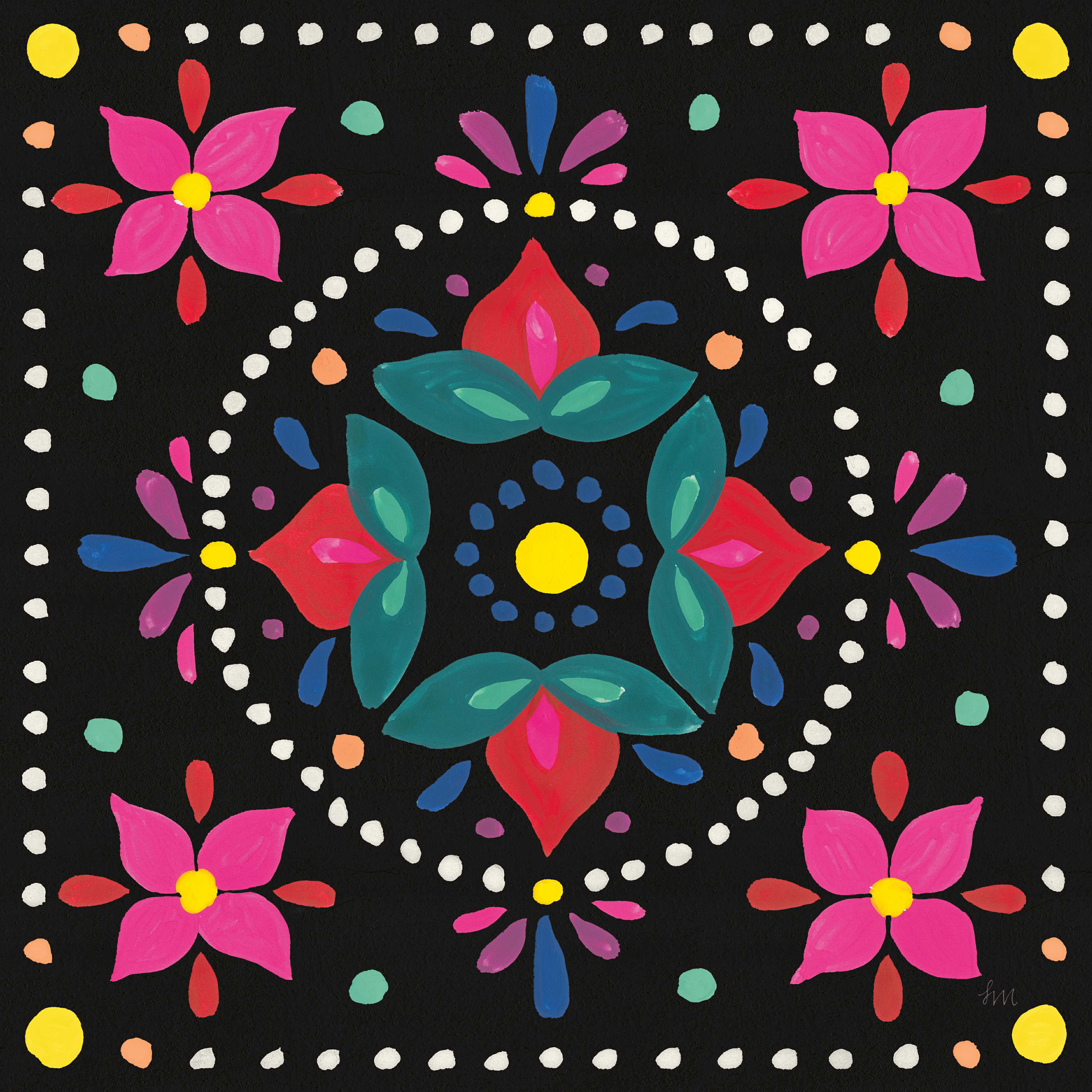 Red Barrel Studio Floral Fiesta Tile VIII - Wayfair Canada