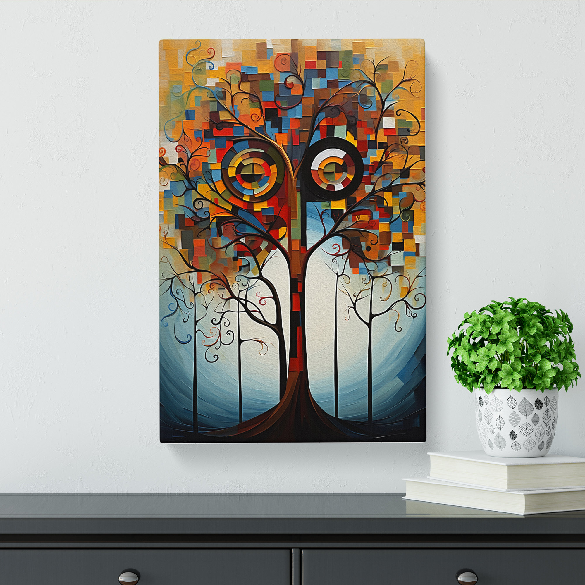 Marlow Home Co. Tree Cubism - Print | Wayfair.co.uk