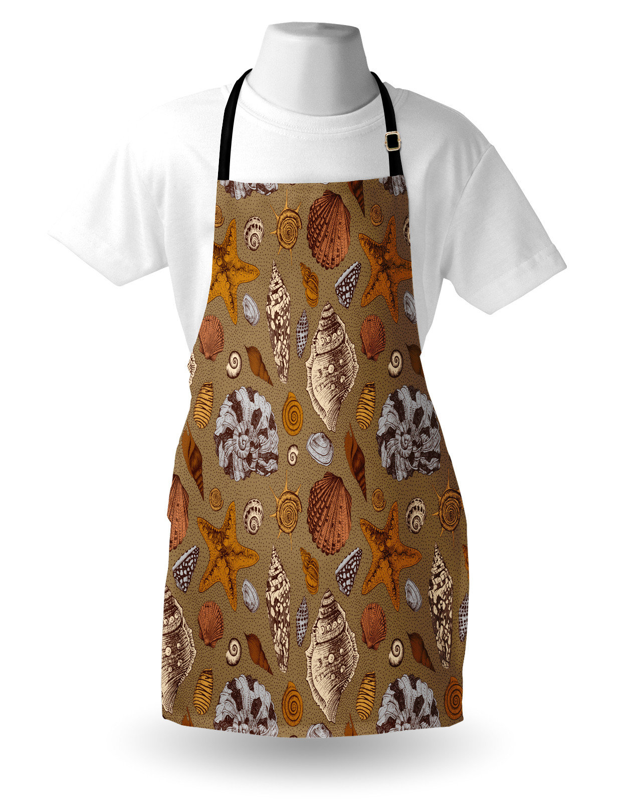East Urban Home Ocean Apron Unisex, Underwater Animals, Adult Size ...