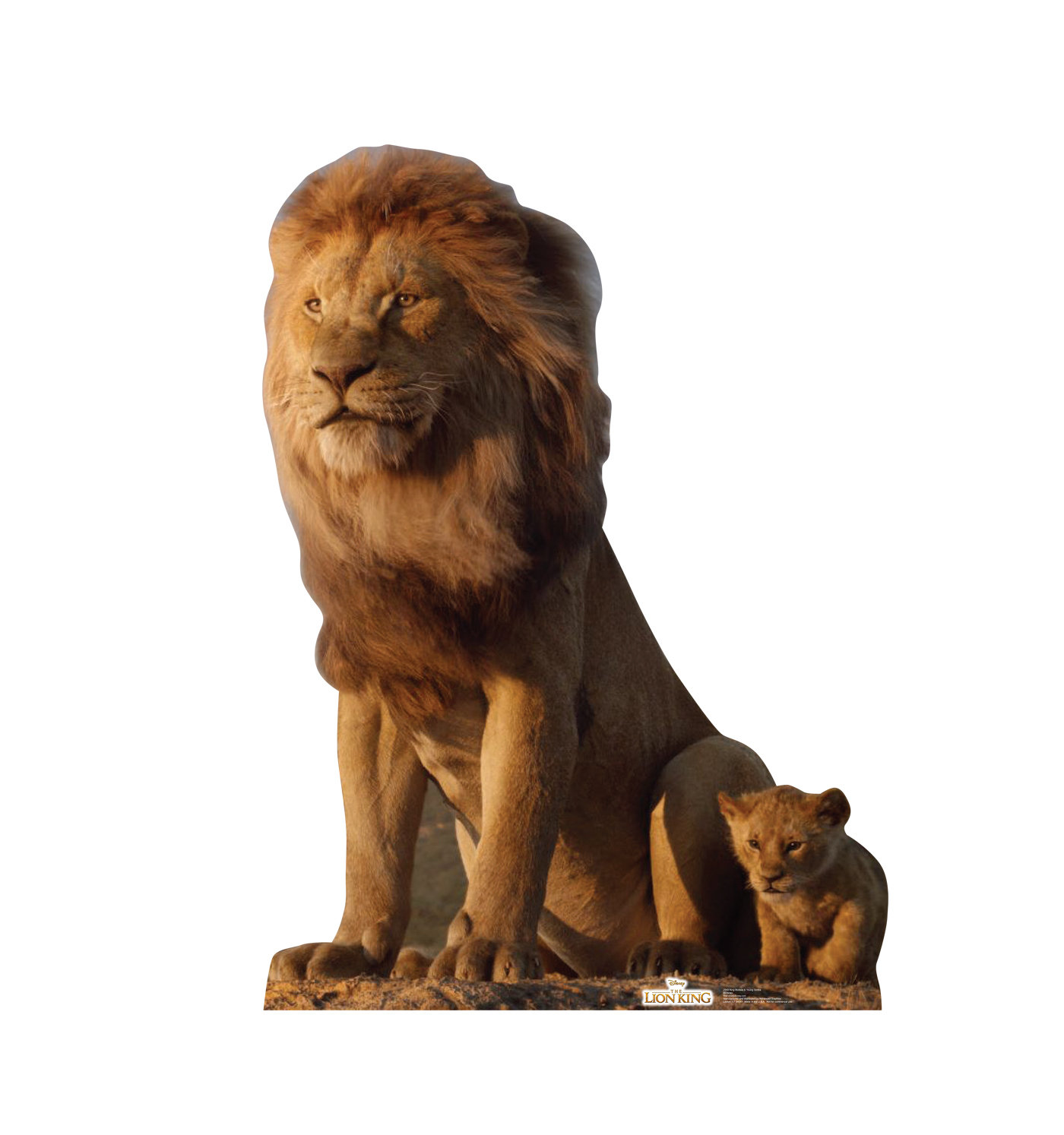 Advanced Graphics King Mufasa and Young Simba Cardboard Standup ...
