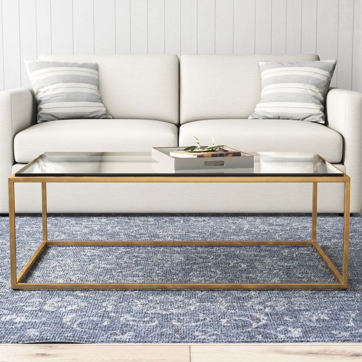 Birch Lane™ Evian Bravura Gold Coffee Table | Wayfair