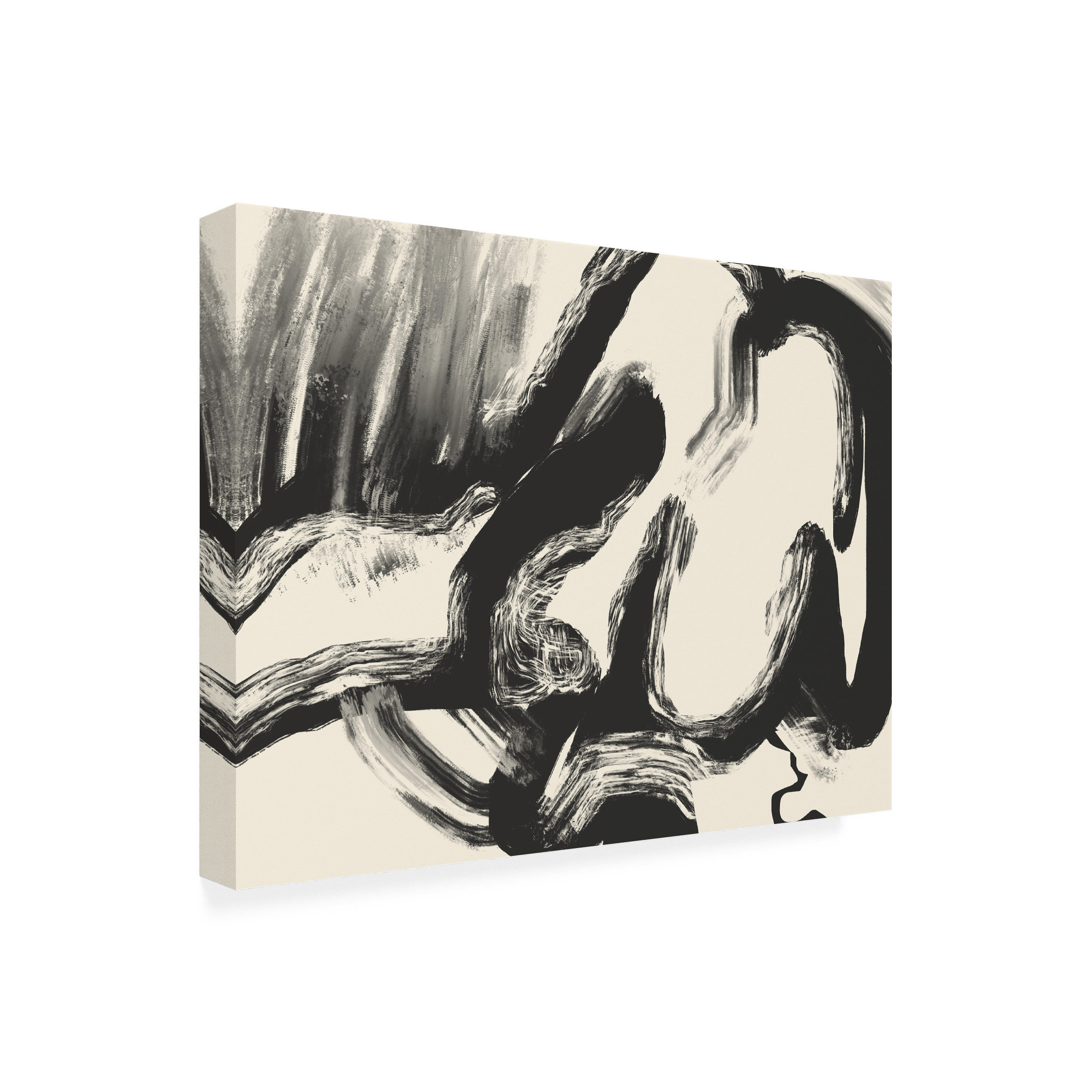 Ebern Designs Bolog Little Dean Nude In Baby Pose Canvas Art | Wayfair