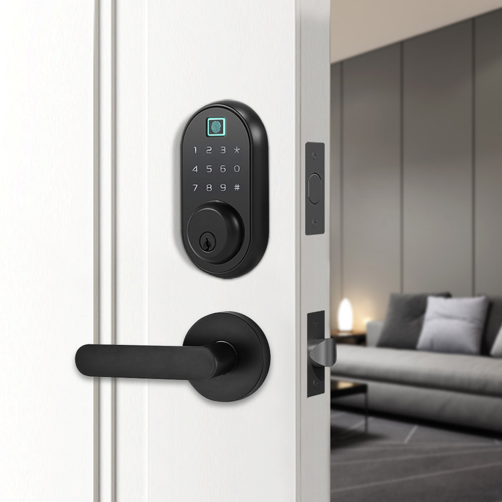 HMI Smart Locks (Built-In Wifi) With Lever Handle - Wayfair Canada